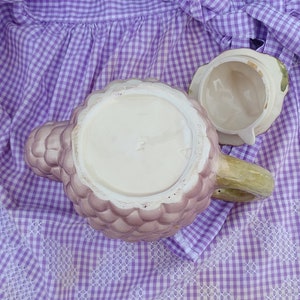 Vintage Hand Painted Grapes Figural Teapot, Full Size Vintage Teapot ...