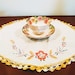 Paragon Bone China Mums Pattern Pedestal Tea Cup and Saucer Set ...