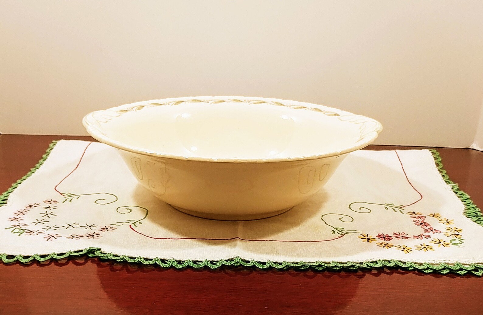 New Hall Pottery Romney Pattern Large Open Serving Bowl | Etsy