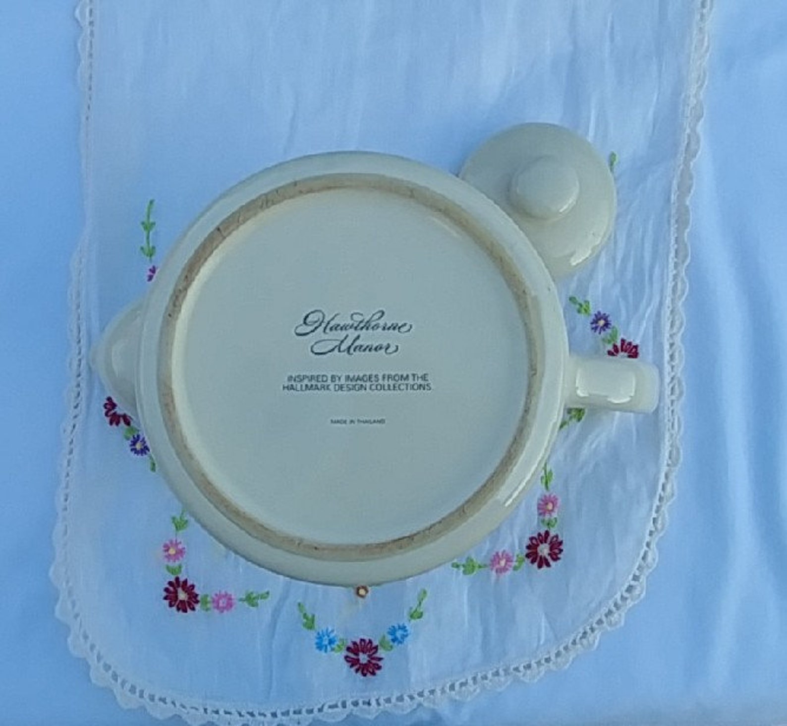 Vintage Hallmark Hawthorne Manor Teapot Full Size Vintage | Etsy