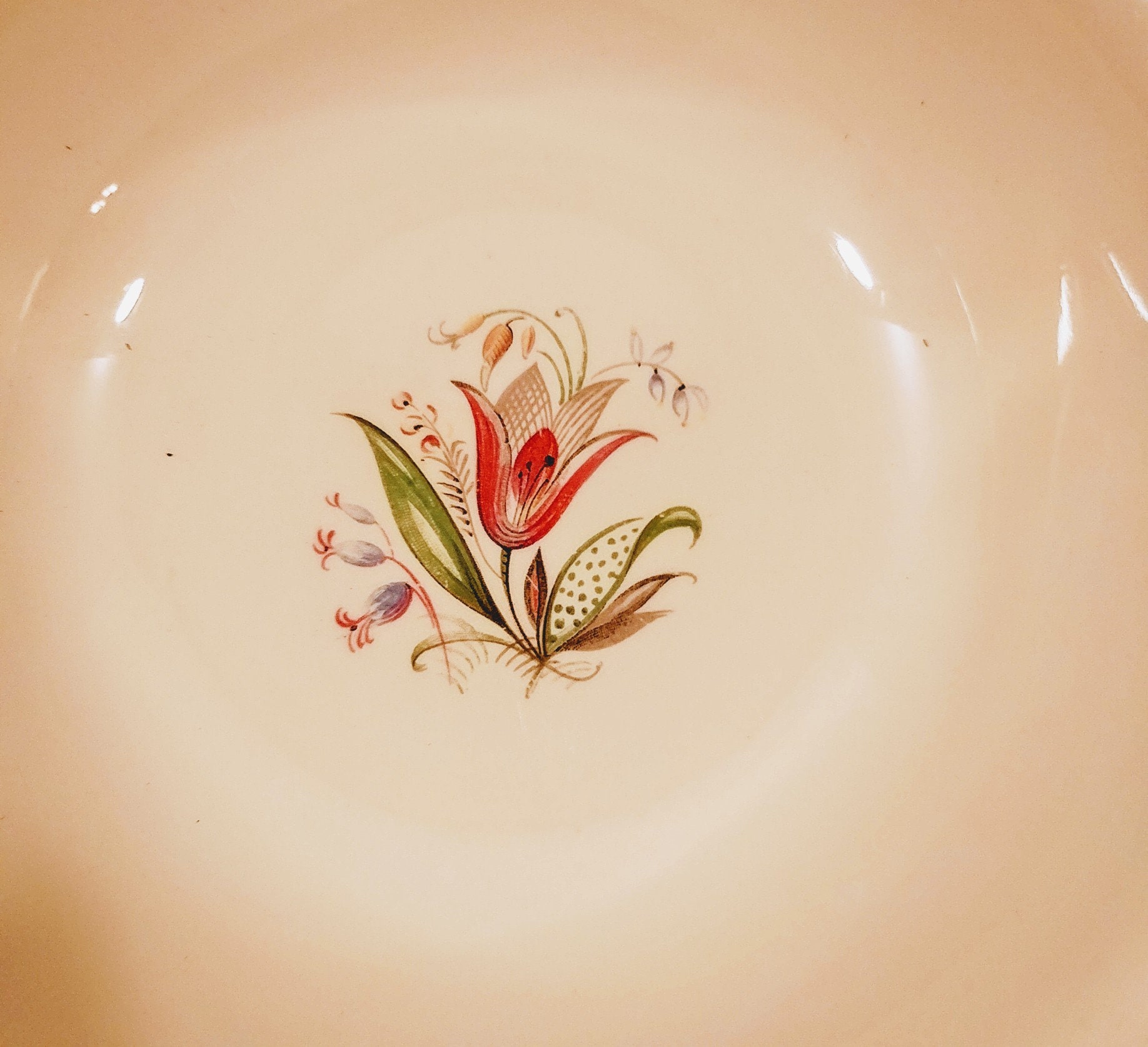 New Hall Pottery Romney Pattern Large Open Serving Bowl - Etsy