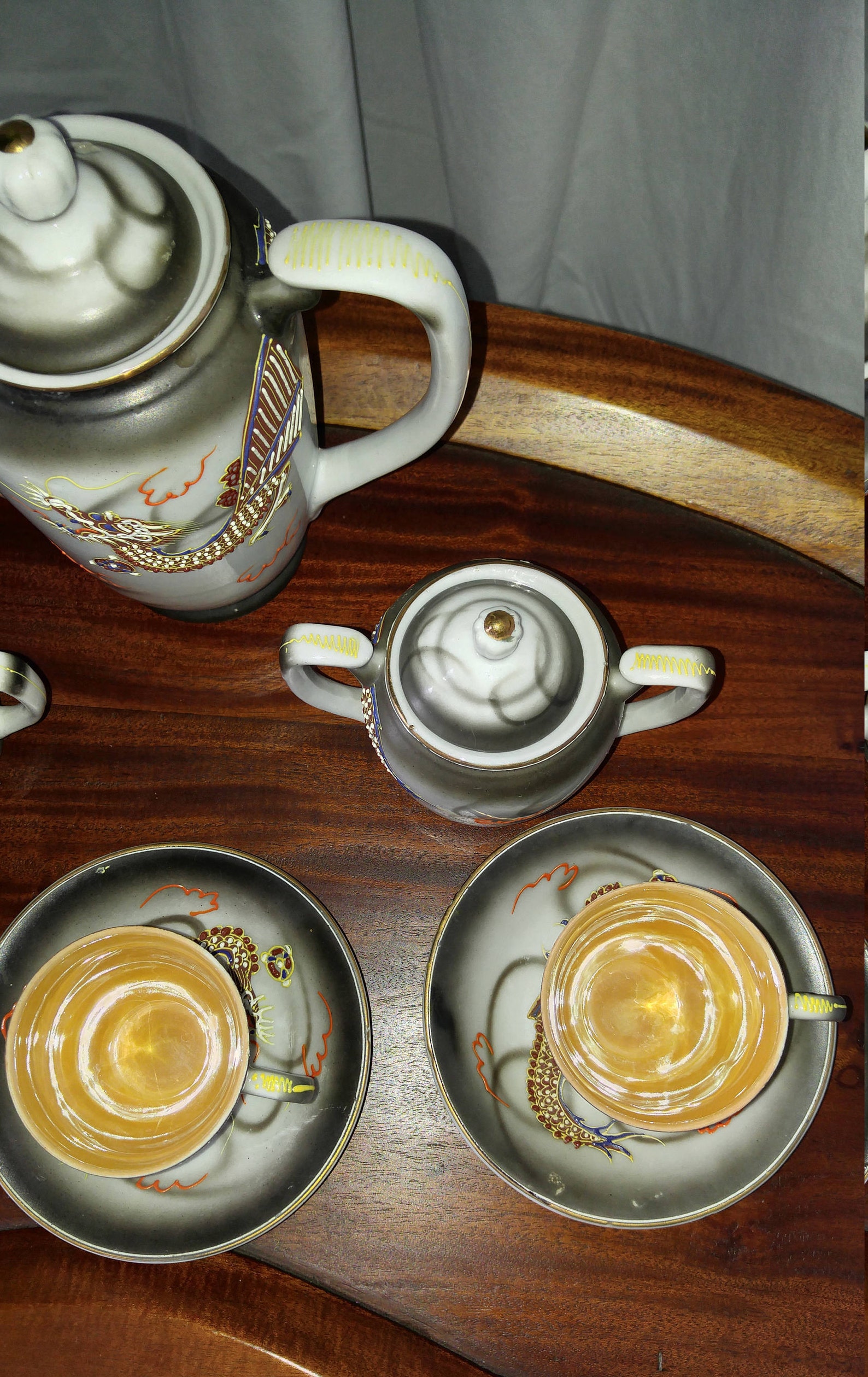 Antique Dragonware Hand Painted Moriage Tea Set 9 Piece Set - Etsy