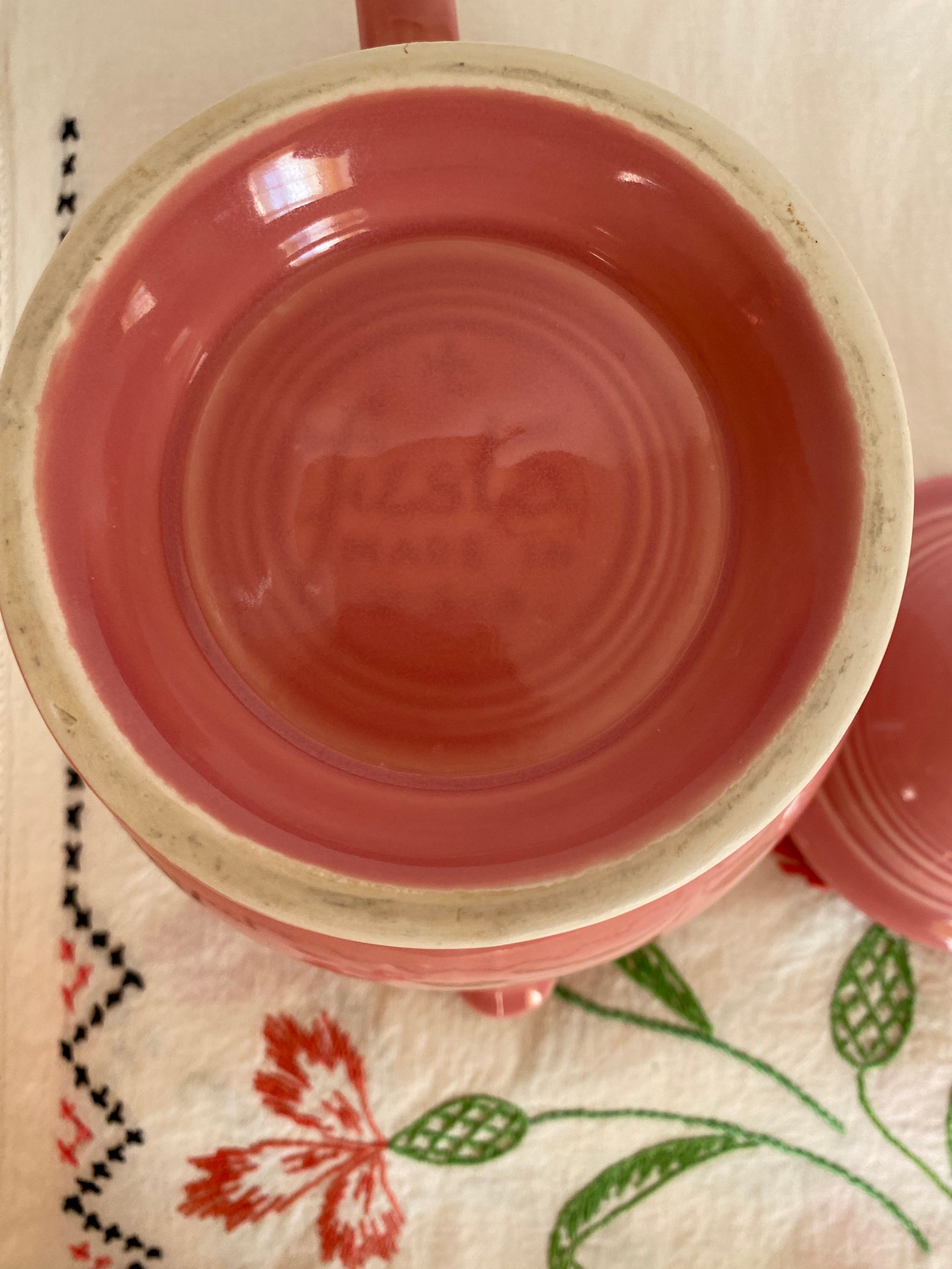 Vintage Fiestaware Teapot in Rose Pink Glaze Full Size Homer - Etsy