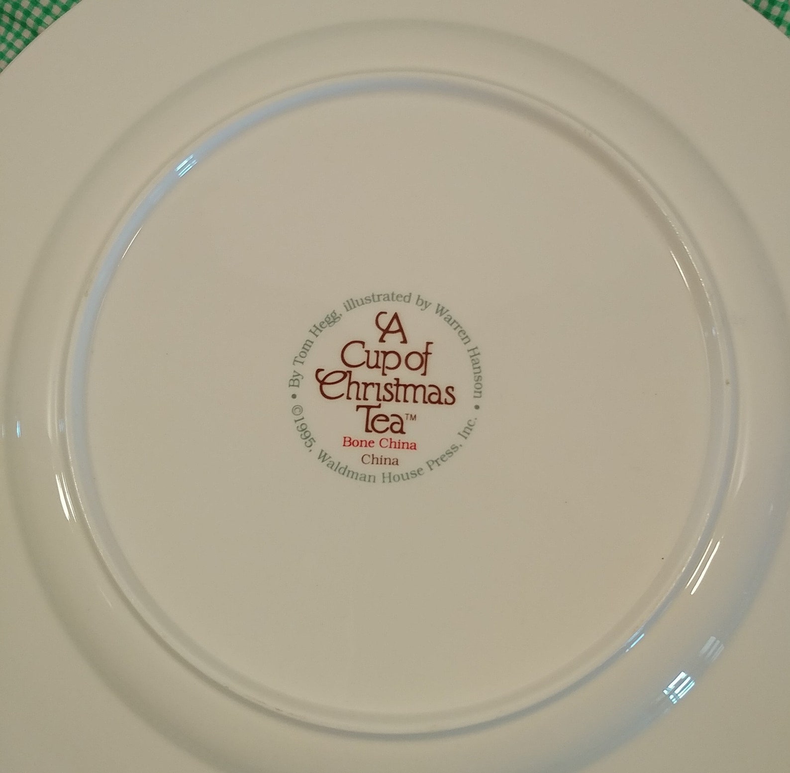 A Christmas Cup of Tea Serving Plate With Original Box and - Etsy