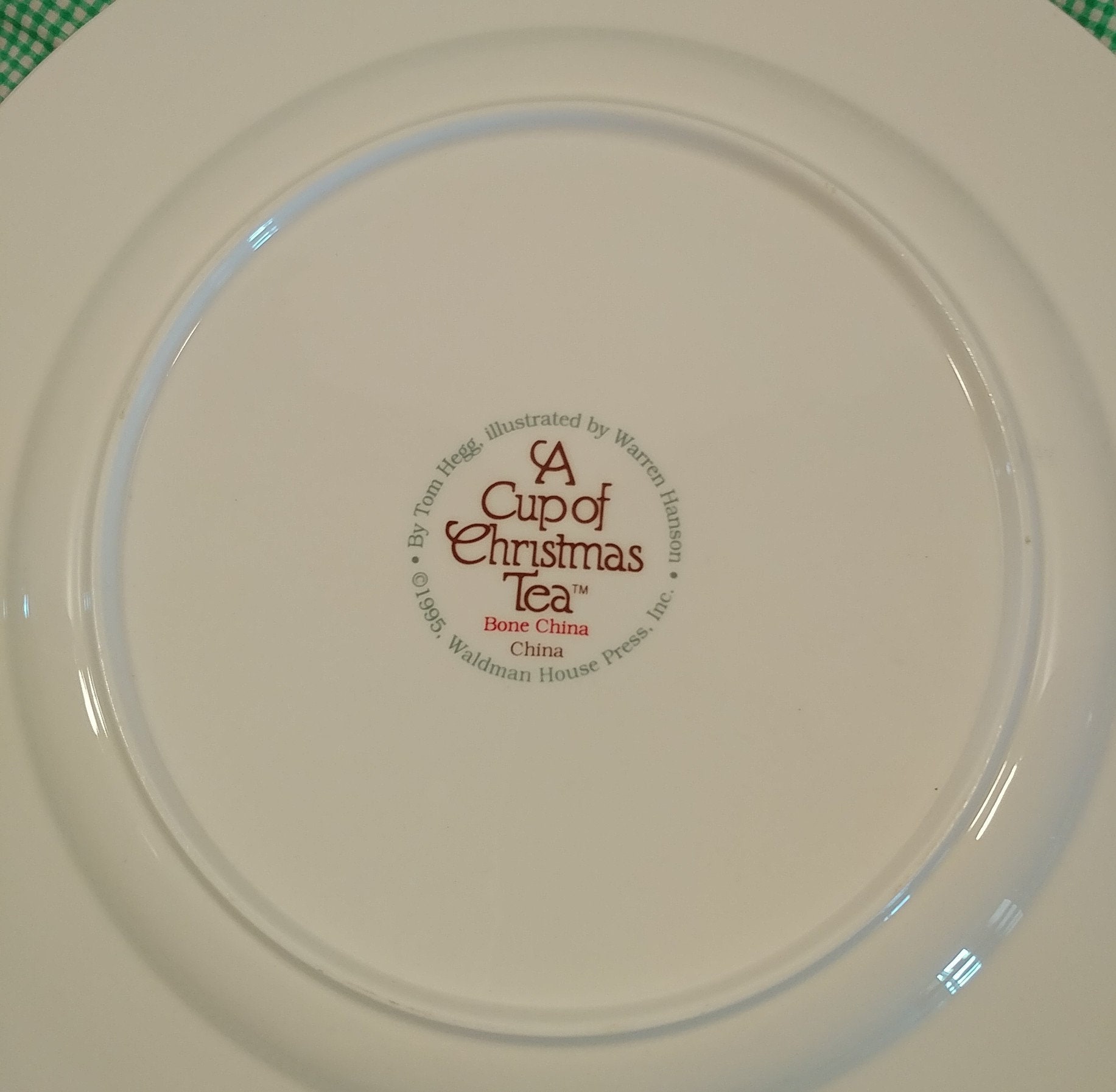 A Christmas Cup of Tea Serving Plate With Original Box and - Etsy