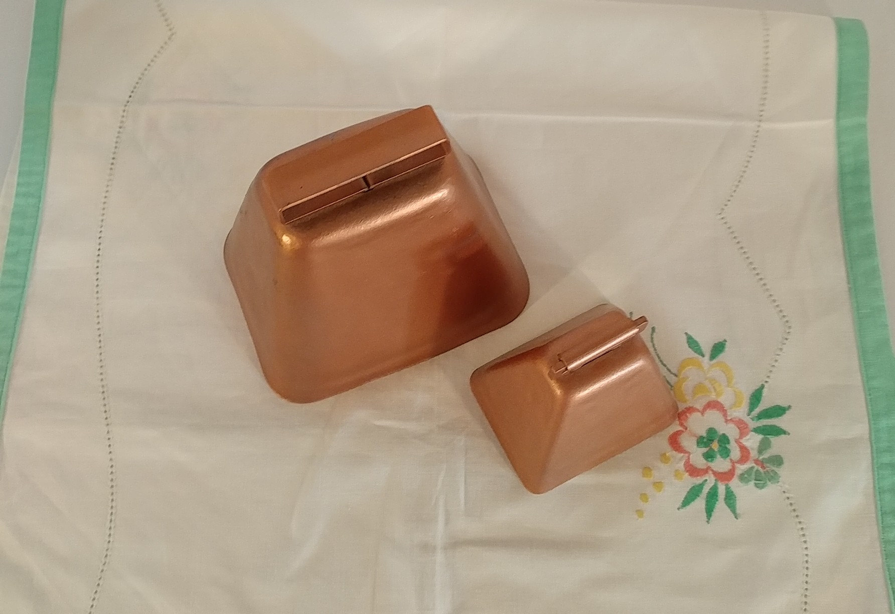 Vintage Copper Colored Metal Cow Bells Set of Two Vintage - Etsy