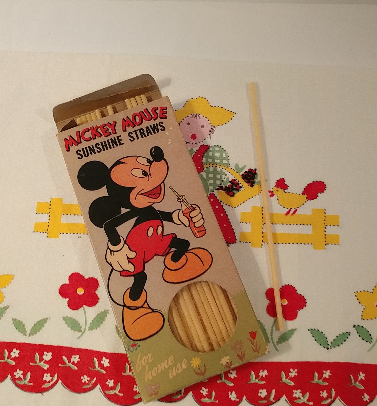 Fun Vintage Disney's Mickey Mouse Sunshine Straws; Vintage Disney ...