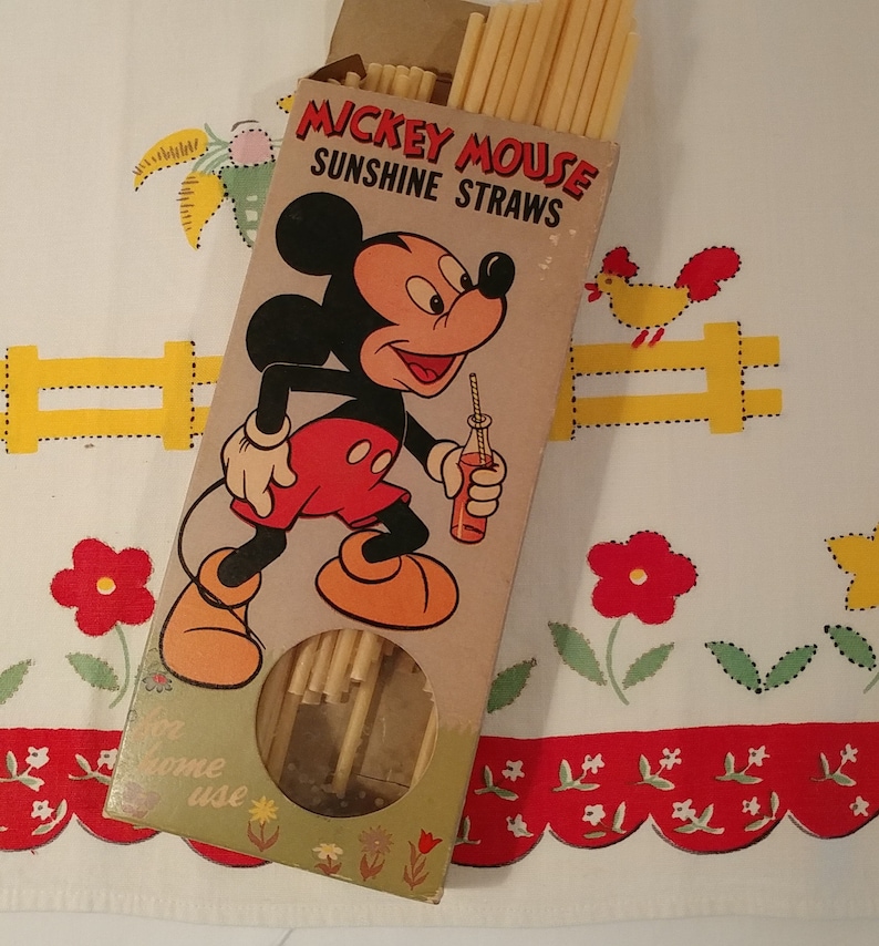 Fun Vintage Disney's Mickey Mouse Sunshine Straws; Vintage Disney ...