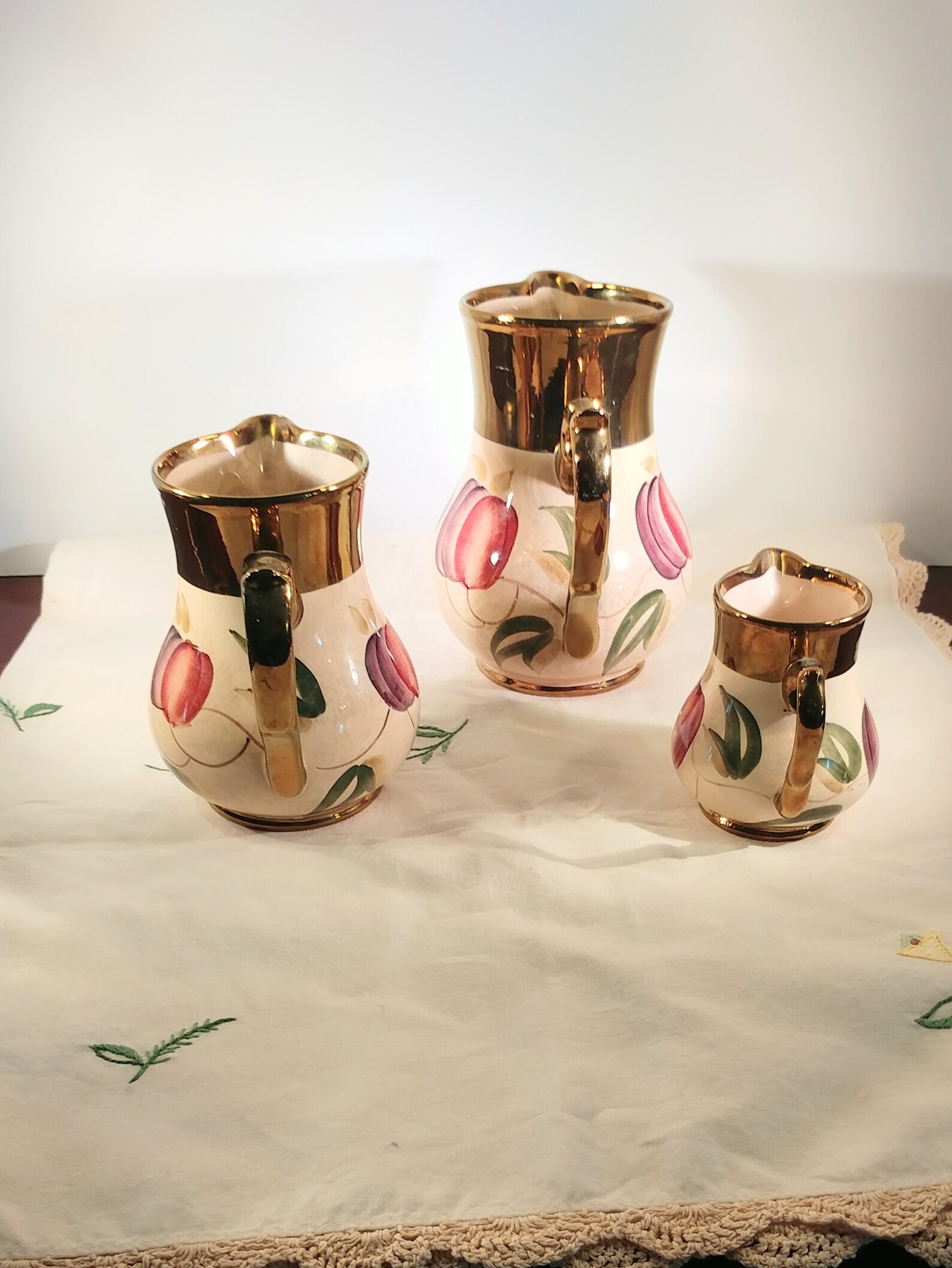 Wade England Harvest Ware 3 Piece Plums and Leaves Copper - Etsy