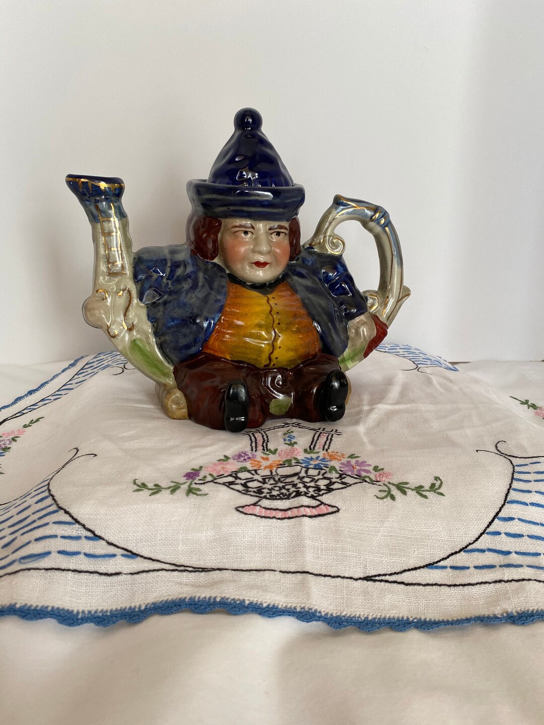 Antique Toby Parliament Judge Teapot, Full Size, Staffordsmire; Antique ...