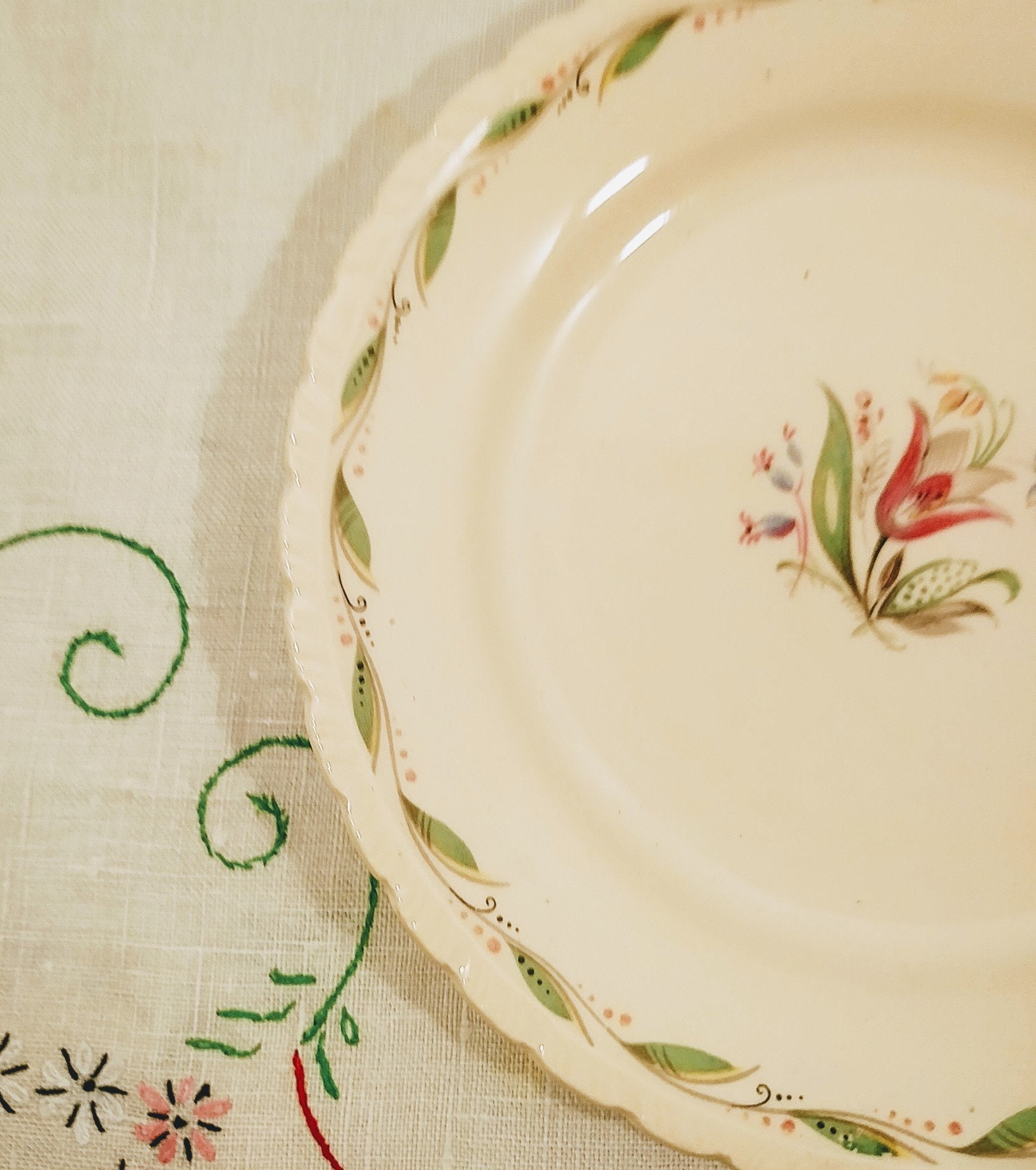 New Hall Pottery Romney Pattern Side Plate Set of 4 Side | Etsy