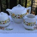 Paragon Bone China Mums Pattern Pedestal Tea Cup and Saucer Set Vintage ...