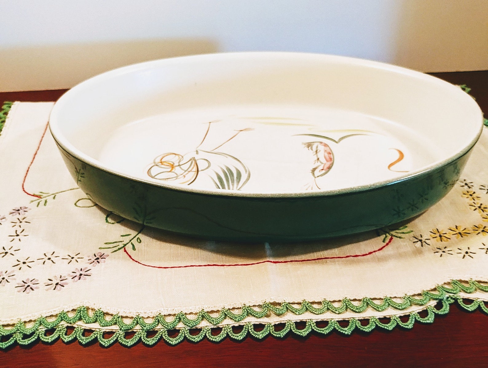 Denby Flair Rooster Oval Serving Dish Vintage Denby Pottery - Etsy