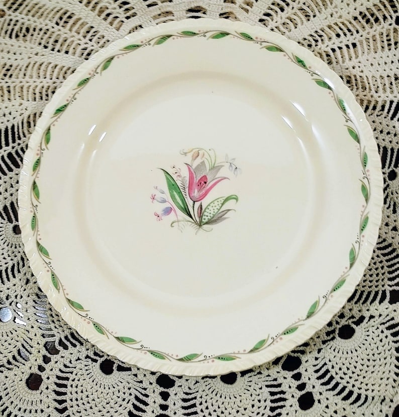 New Hall Pottery Romney Pattern Dinner Plate 10 Available | Etsy