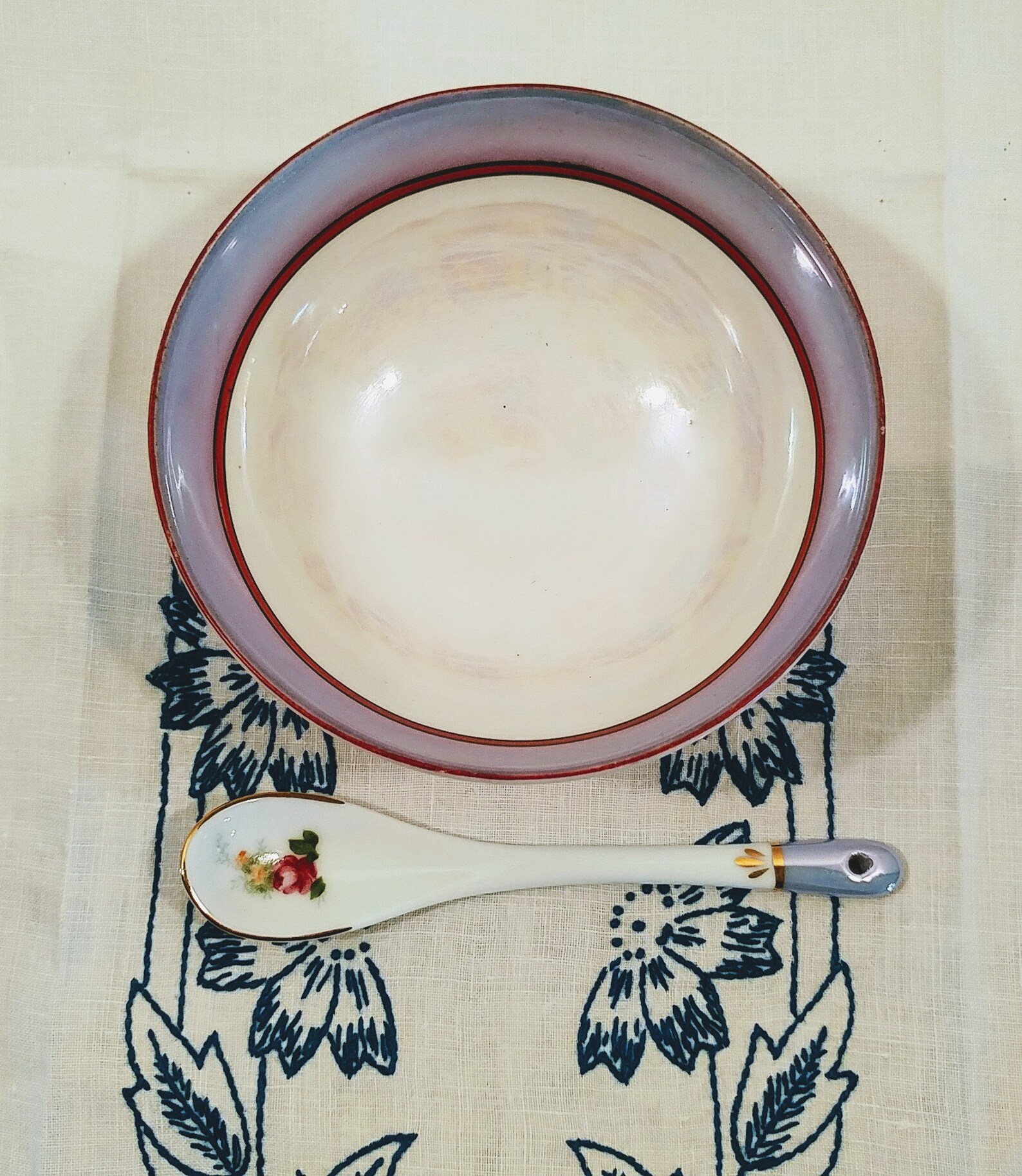 Antique Noritake Morimura Brothers Hand Painted Blue and White Luster ...