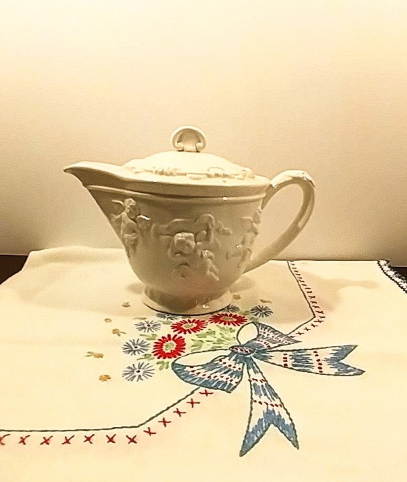 Cherub Angels Teapot by Fitz & Floyd Omnibus Full Size | Etsy