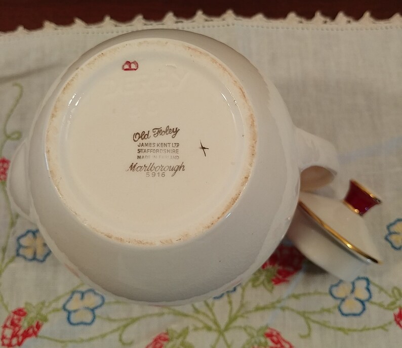 James Kent Old Foley Pottery Marlborough 5916 Pattern Coffee Pot ...