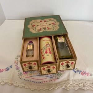 Yanky Clover Three Piece Boxed Set, Perfume Bottle, Talcum Powder ...