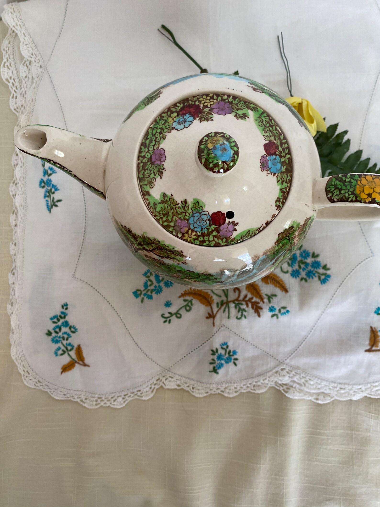 Sadler the Old Mill Teapot Full Size Vintage English Teapot - Etsy