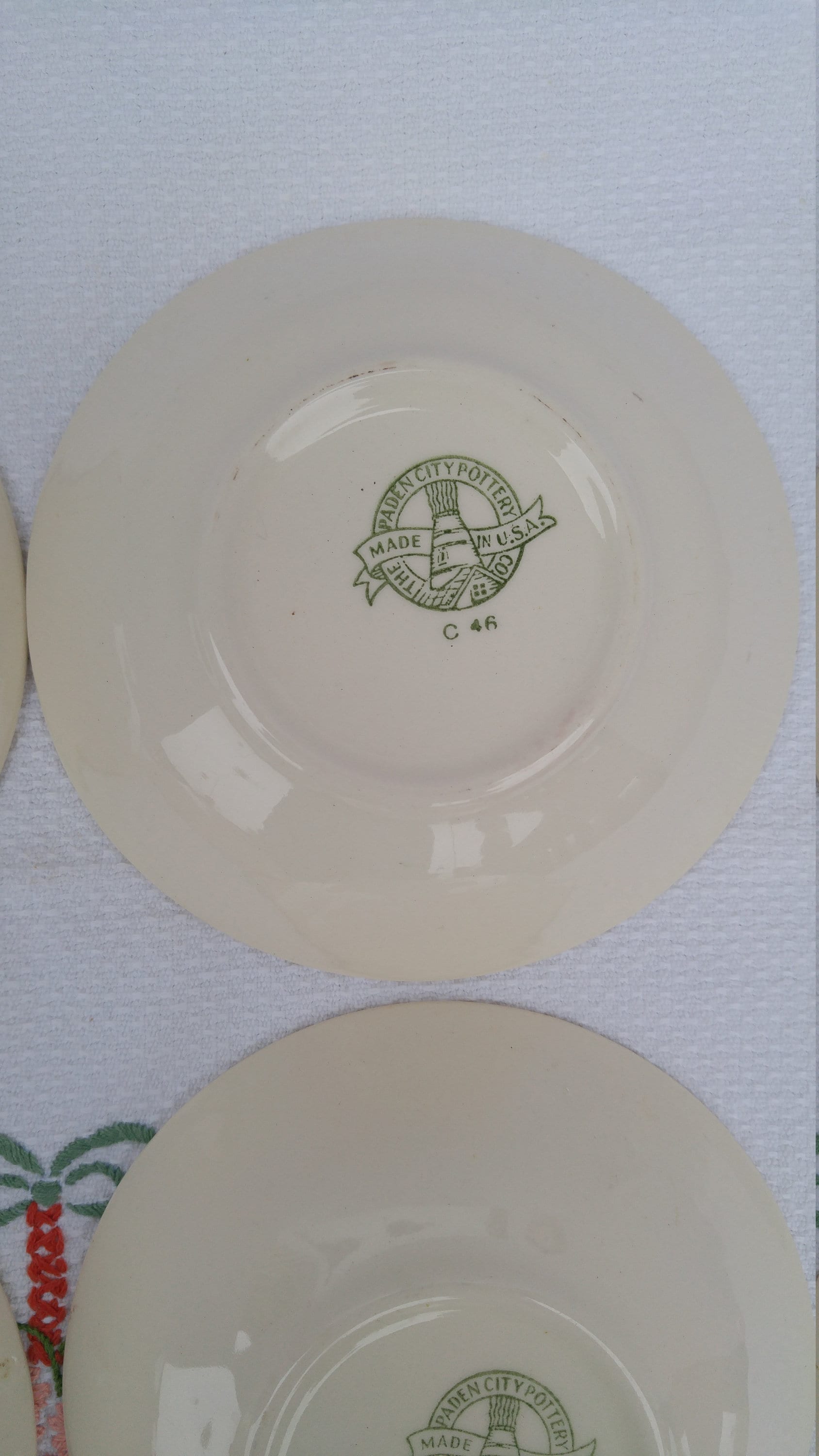 Paden City Pottery Dessert Bowl Gold Lynn Pattern 4 - Etsy