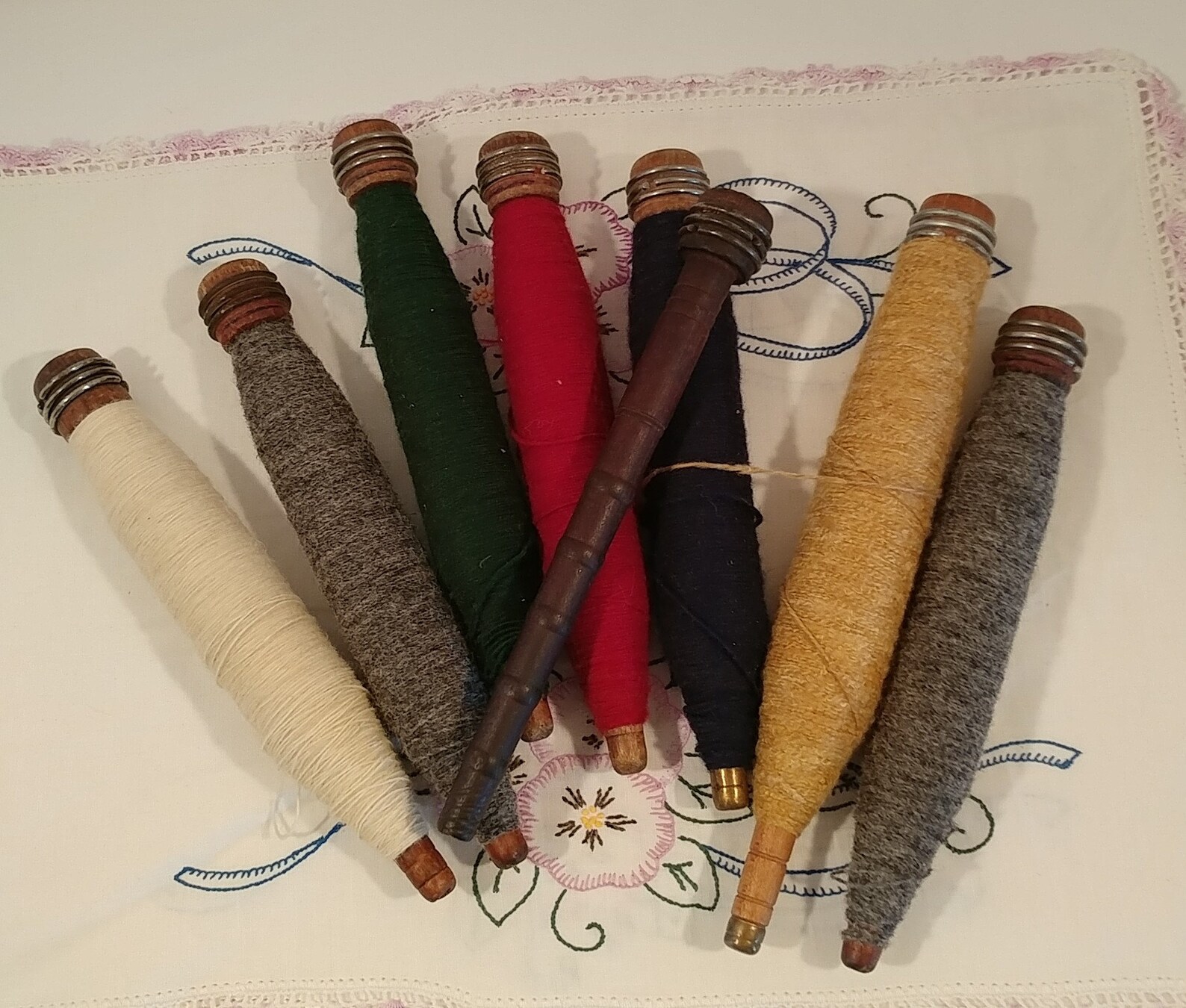 Vintage Industrial Thread Bobbins Spools 5 Available Cream | Etsy