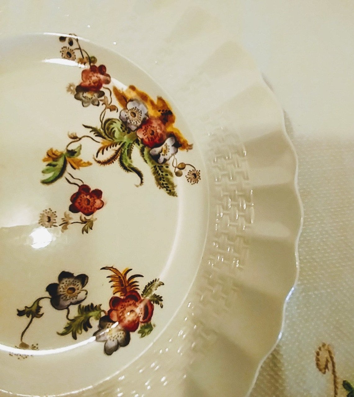 Copeland Spode Wicker Lane Pattern Side Plate Salad Plate | Etsy