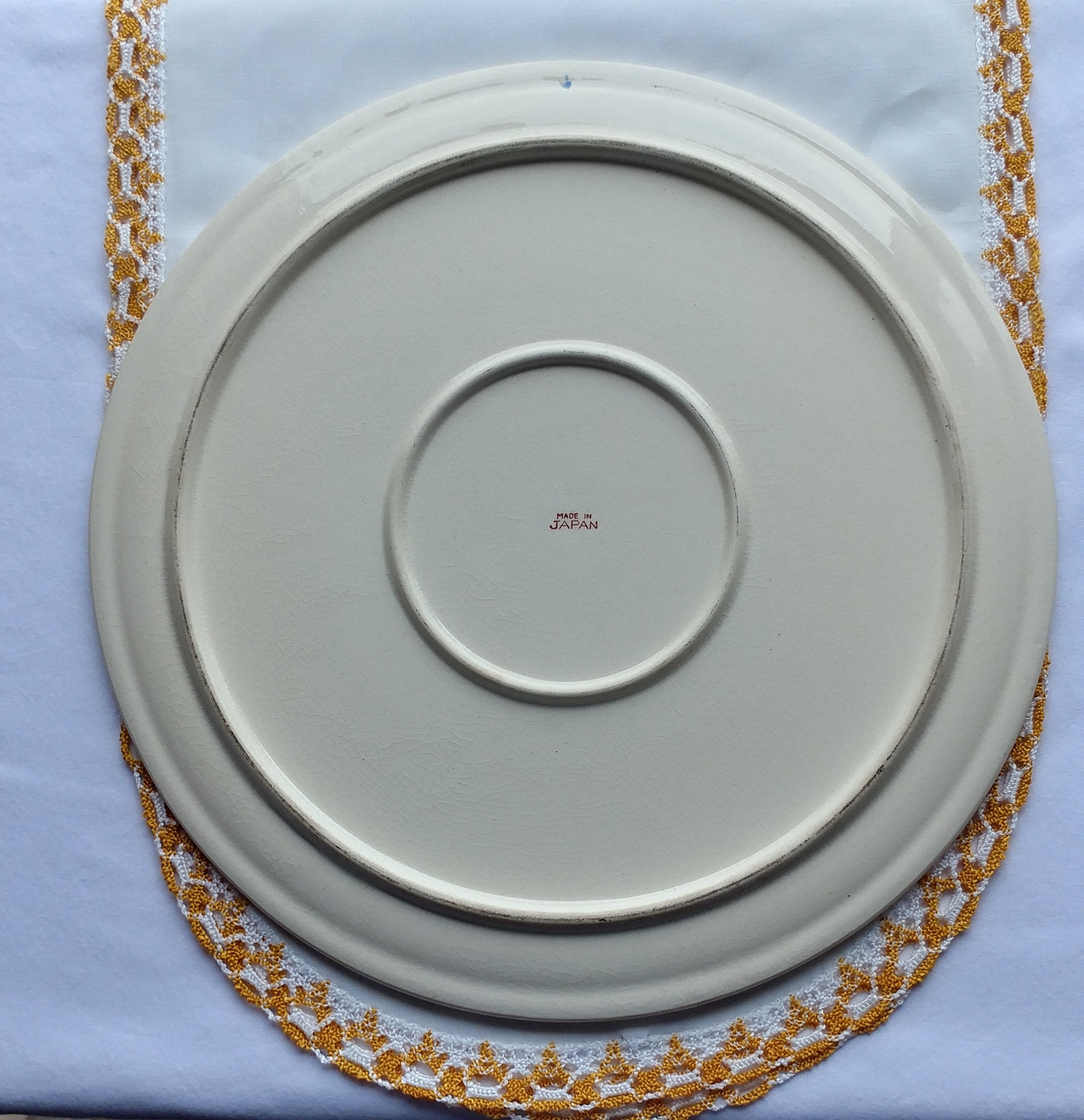 Vintage Large Cake Plate Serving Plate 12 Inches Vintage - Etsy