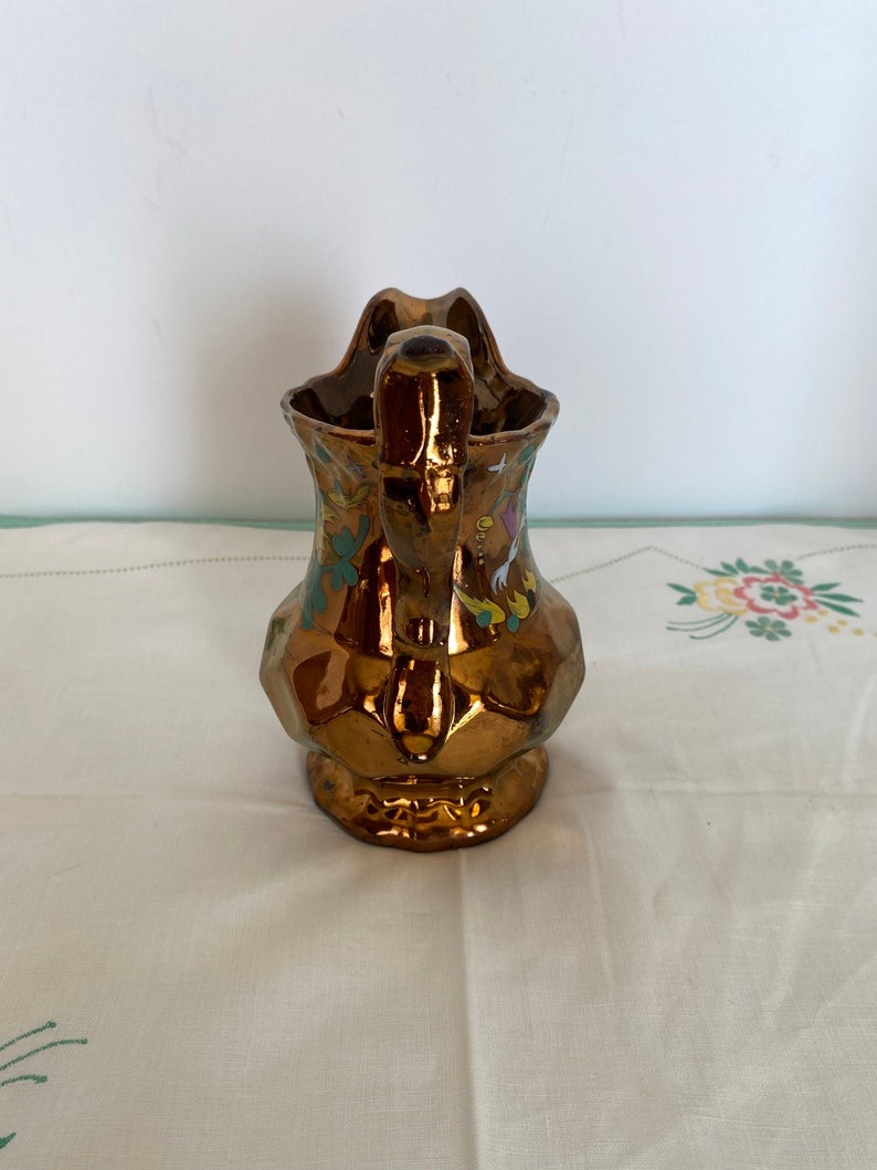 Antique Large English Copper Luster Pitcher Jug With Hand - Etsy