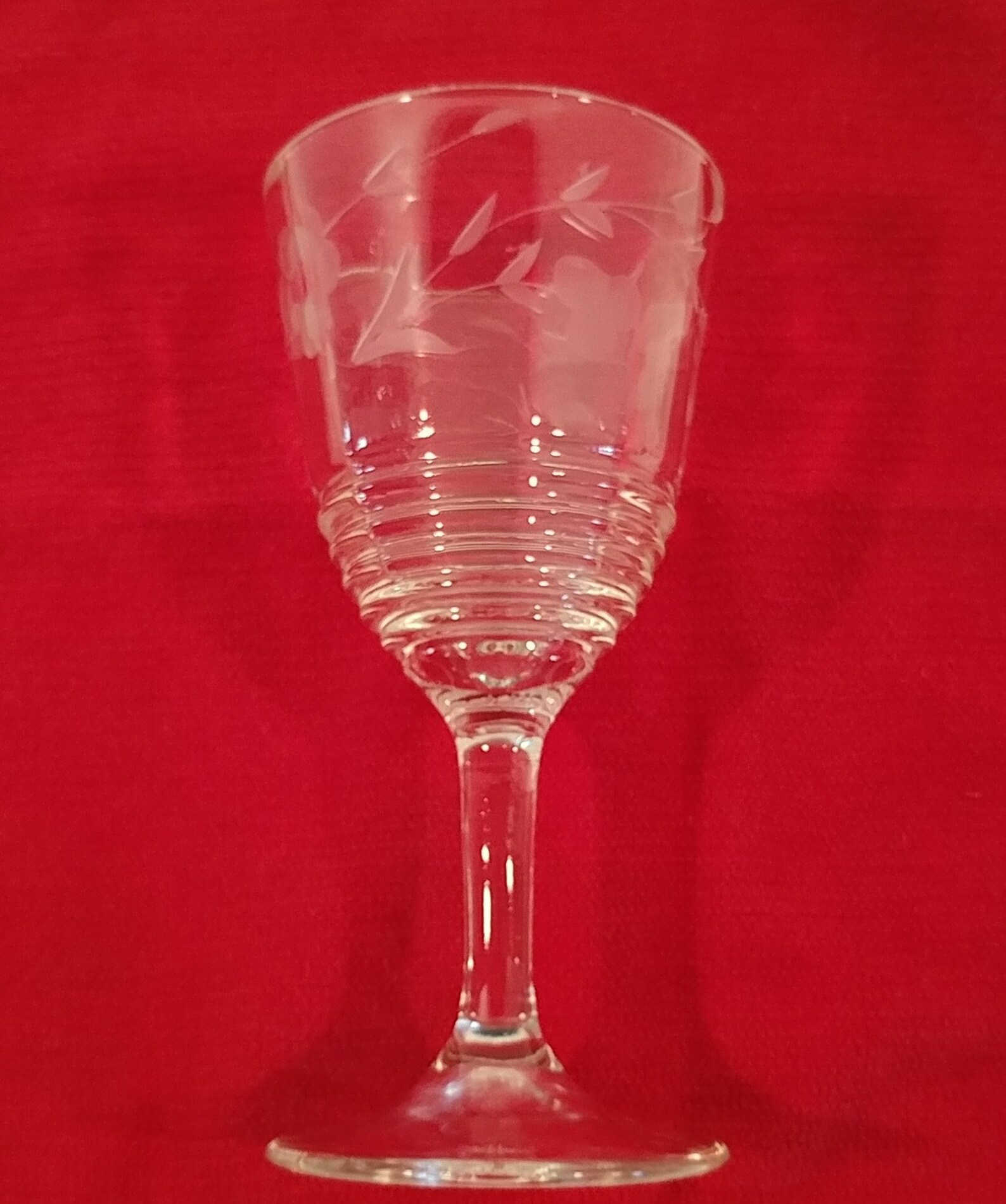 Mid Century Libby Rock Sharpe Halifax Pattern Wine Glass Set - Etsy