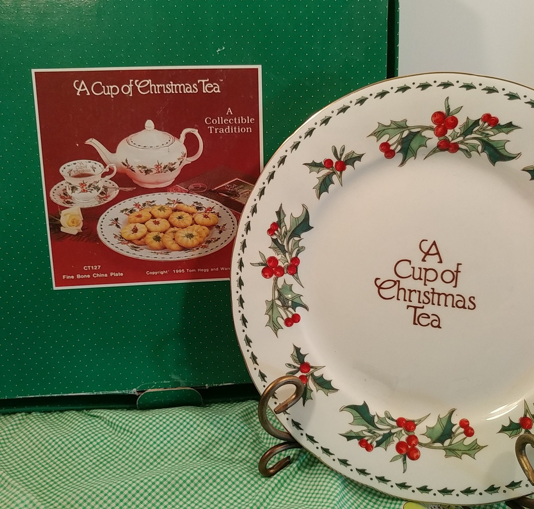 A Christmas Cup of Tea Serving Plate With Original Box and - Etsy