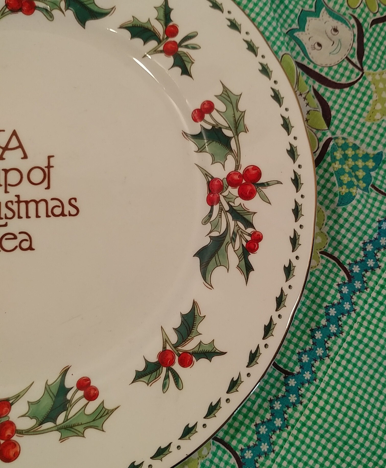 A Christmas Cup of Tea Serving Plate With Original Box and - Etsy