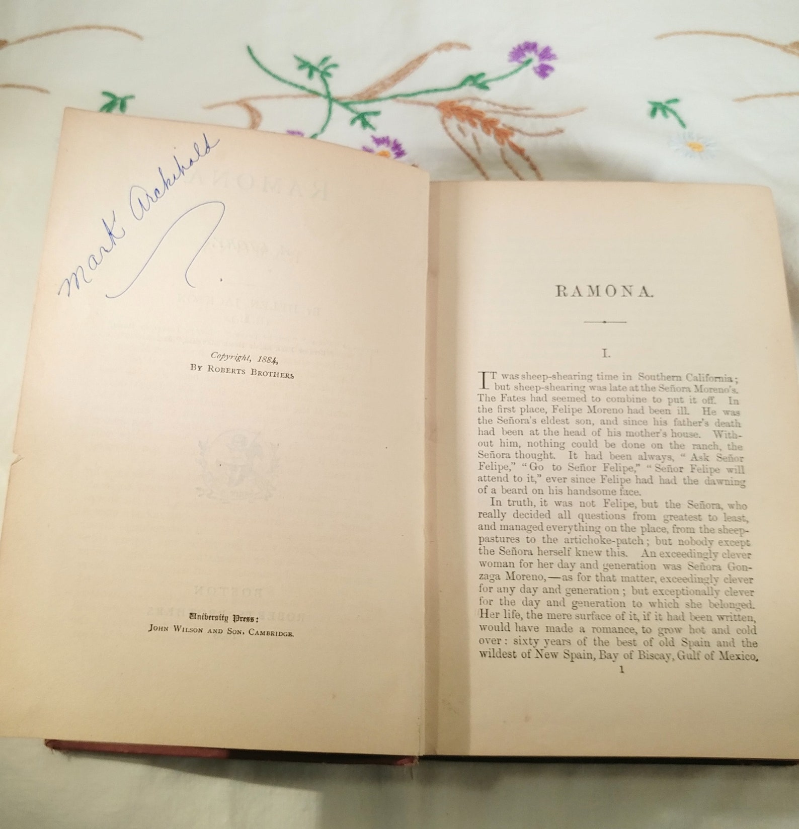 Ramona by Helen Hunt Jackson 1884 First Edition Hard Cover - Etsy