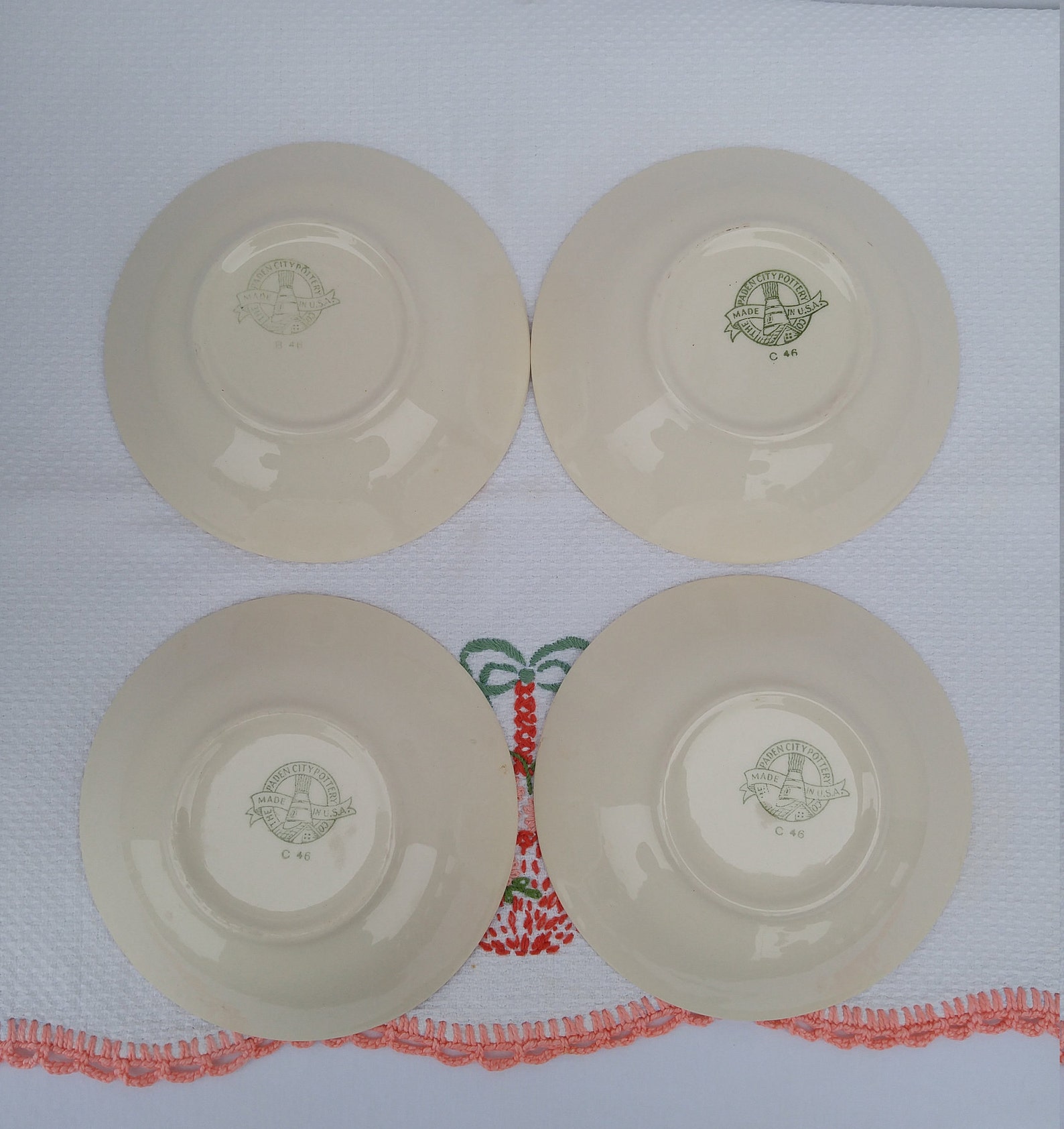 Paden City Pottery Dessert Bowl Gold Lynn Pattern 4 - Etsy