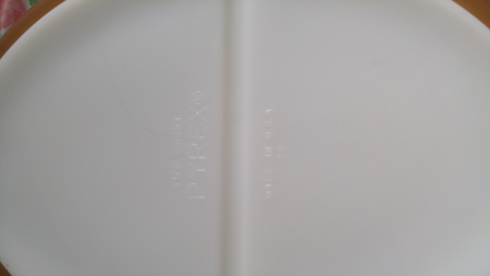 Pyrex Americana Divided Baking Serving Dish With Glass Lid | Etsy