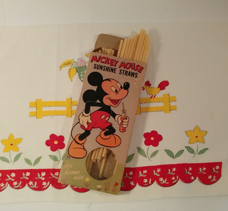 Fun Vintage Disney's Mickey Mouse Sunshine Straws; Vintage Disney ...