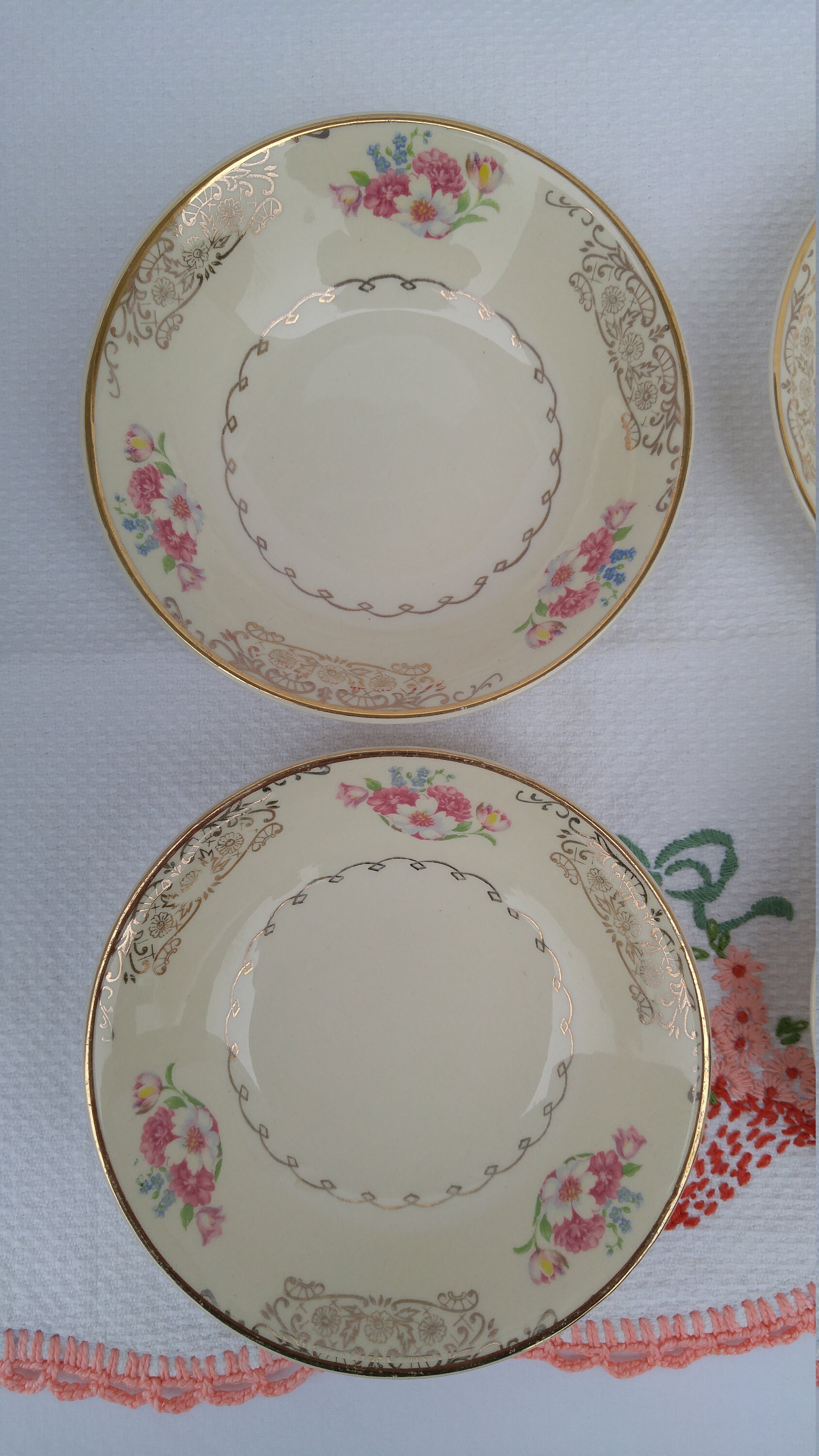 Paden City Pottery Dessert Bowl Gold Lynn Pattern 4 - Etsy