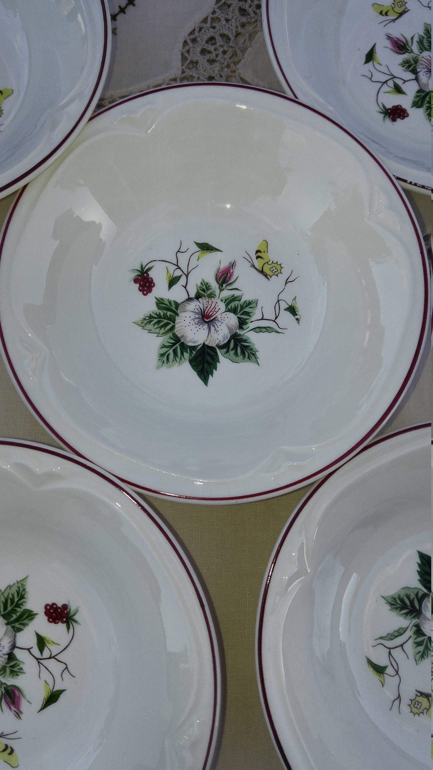 Edwin Knowles China Regency Pattern Berry Bowls Dessert Bowls | Etsy