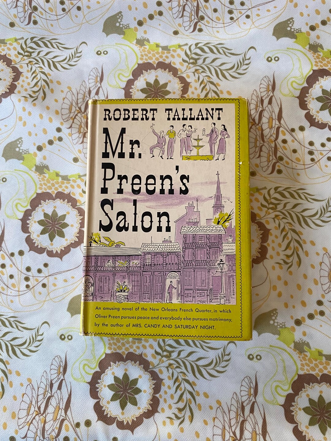Mr. Preen's Salon, by Robert Tallant; Vintage Hard Cover Novel With ...