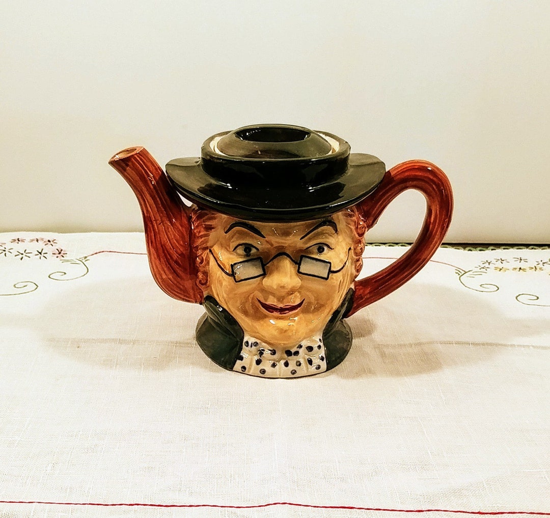 Fun Vintage Colonial Gentleman Toby Teapot, by Wales China, Japan ...