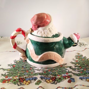 Jolly Santa Decorative Teapot, Full Size; Vintage Teapot, Figural ...