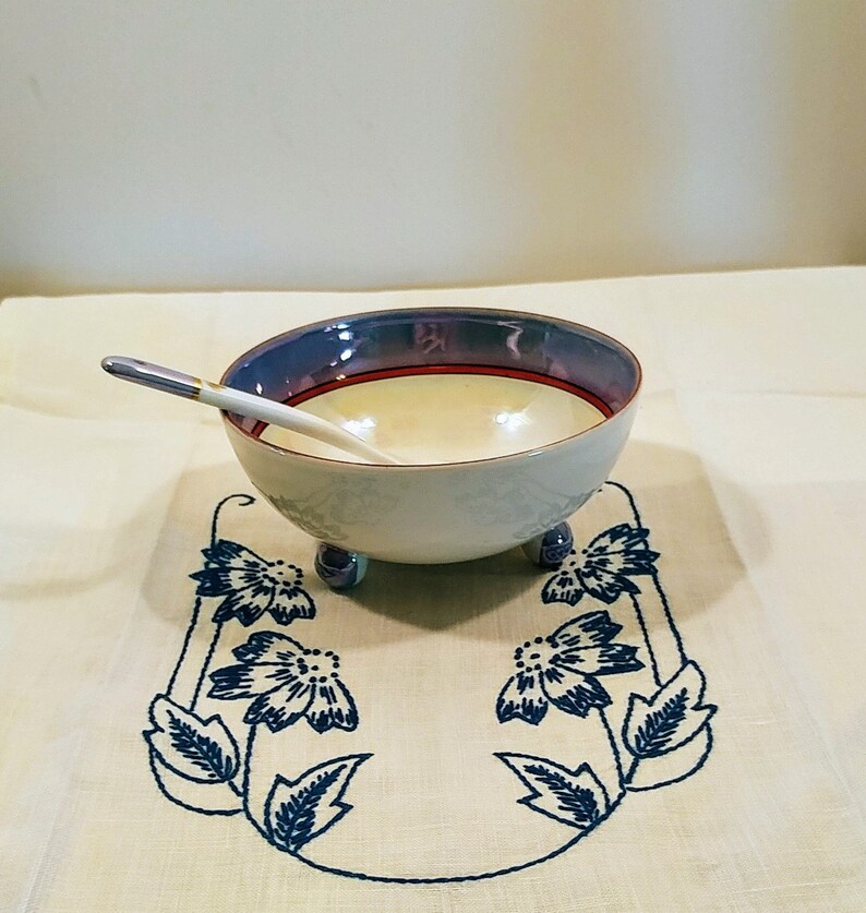 Antique Noritake Morimura Brothers Hand Painted Blue and White | Etsy