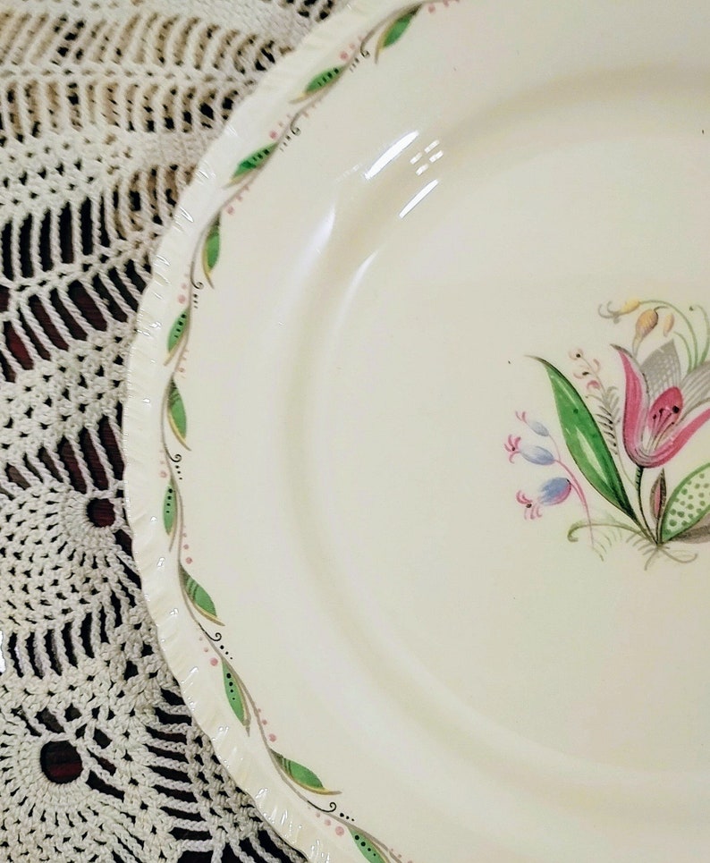 New Hall Pottery Romney Pattern Dinner Plate 10 Available - Etsy