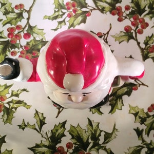 Jolly Santa Holiday Figural Teapot, Full Size; Vintage Teapot, Holiday ...