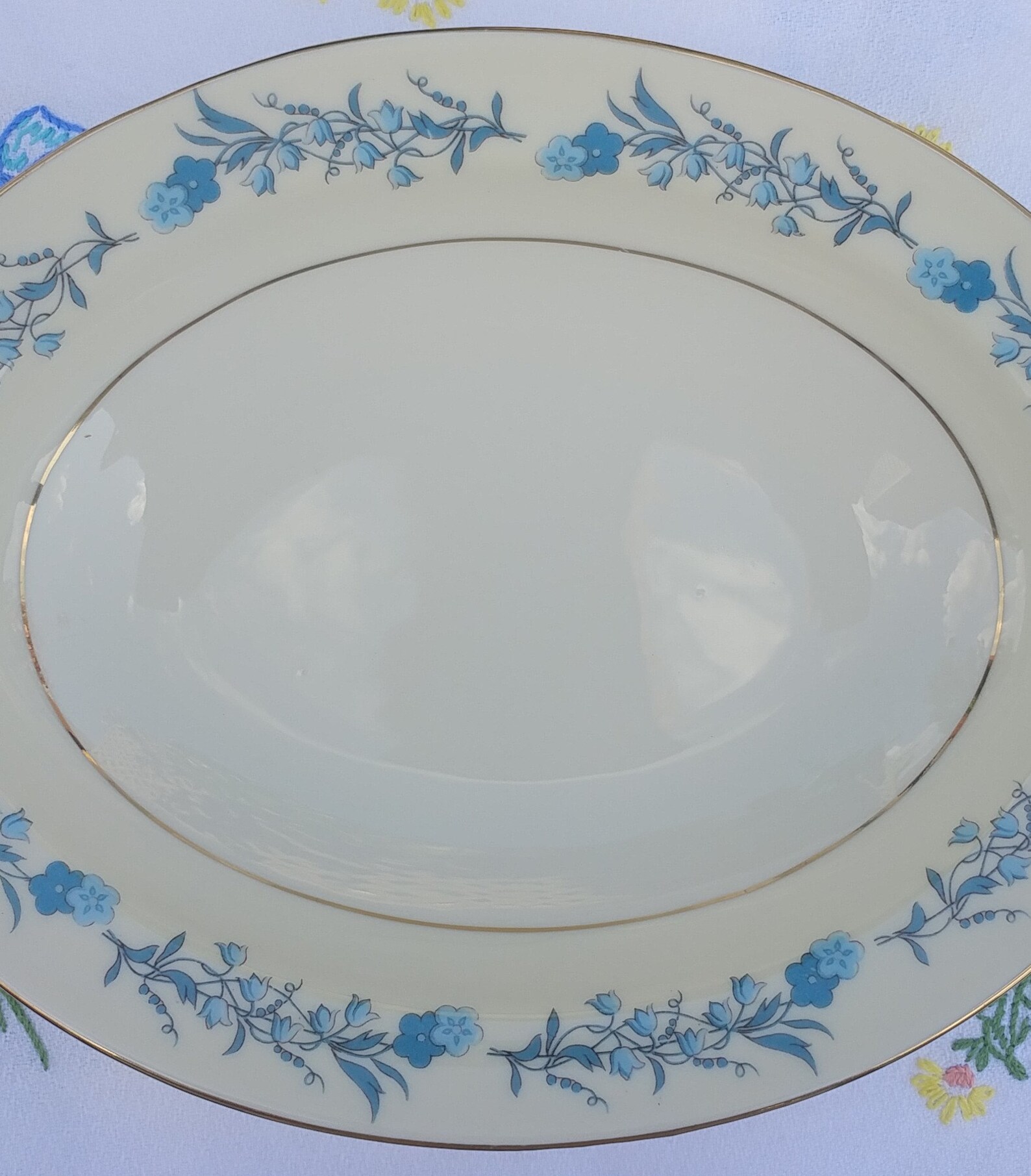 Theodore Haviland Clinton Pattern Serving Bowl Vintage - Etsy
