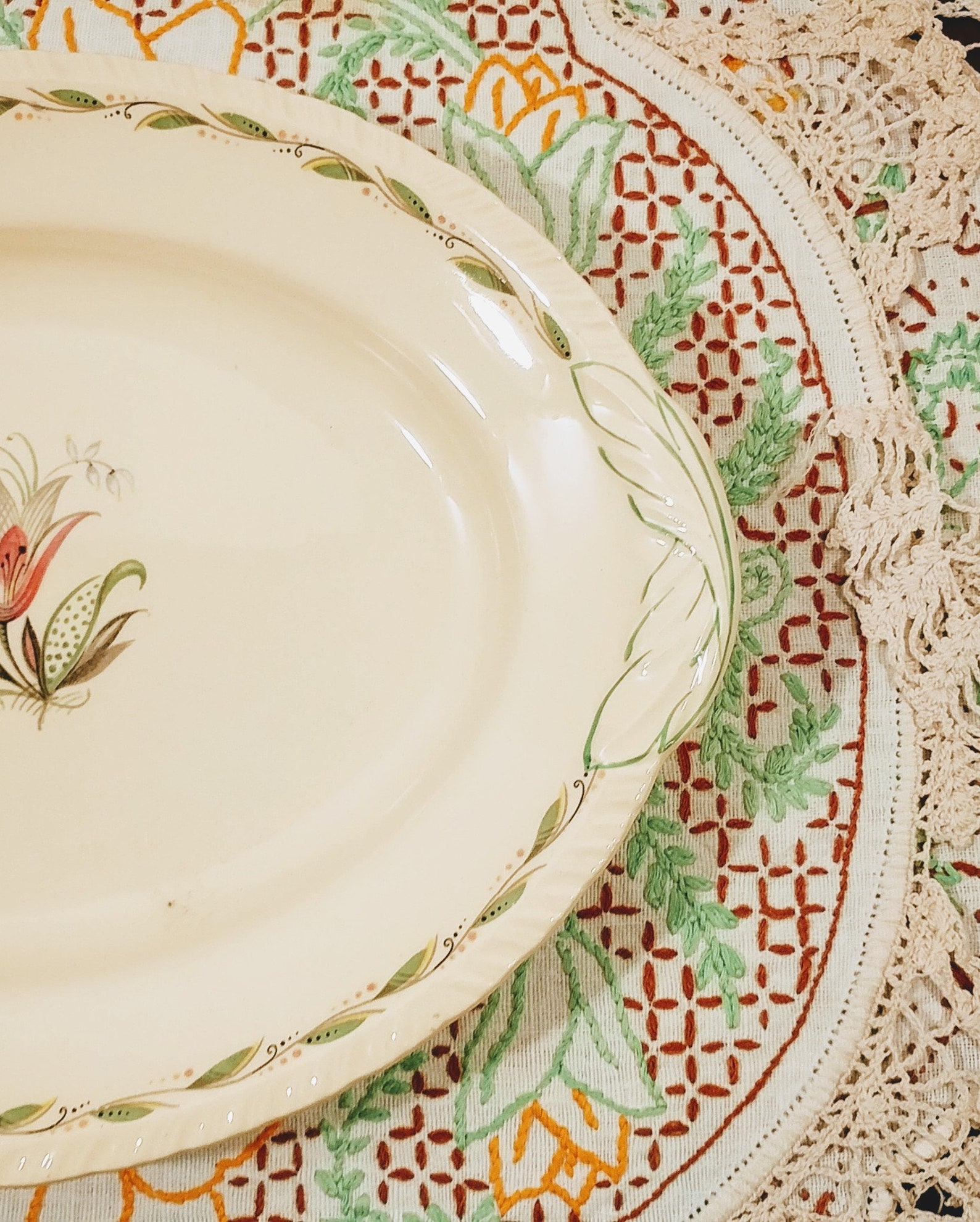 New Hall Pottery Romney Pattern Serving Platter Vintage New - Etsy