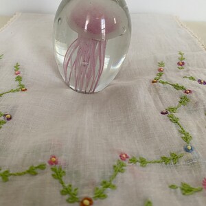 Dynasty Gallery Art Glass Glowing Pink Jellyfish Hand Blown Glass ...