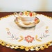 Paragon Bone China Mums Pattern Pedestal Tea Cup and Saucer Set ...
