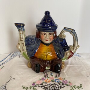 Antique Toby Parliament Judge Teapot, Full Size, Staffordsmire; Antique ...