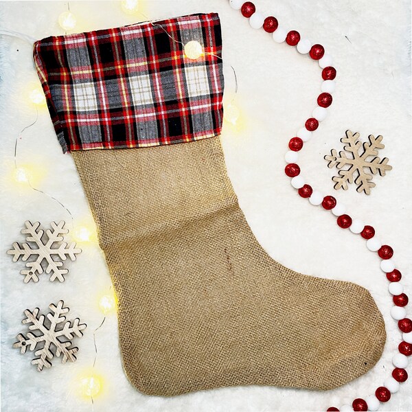 Burlap Dog Stocking - Etsy