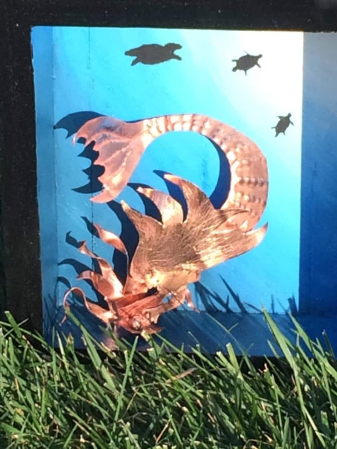 Custom, Hand Crafted Copper Mermaid - Etsy